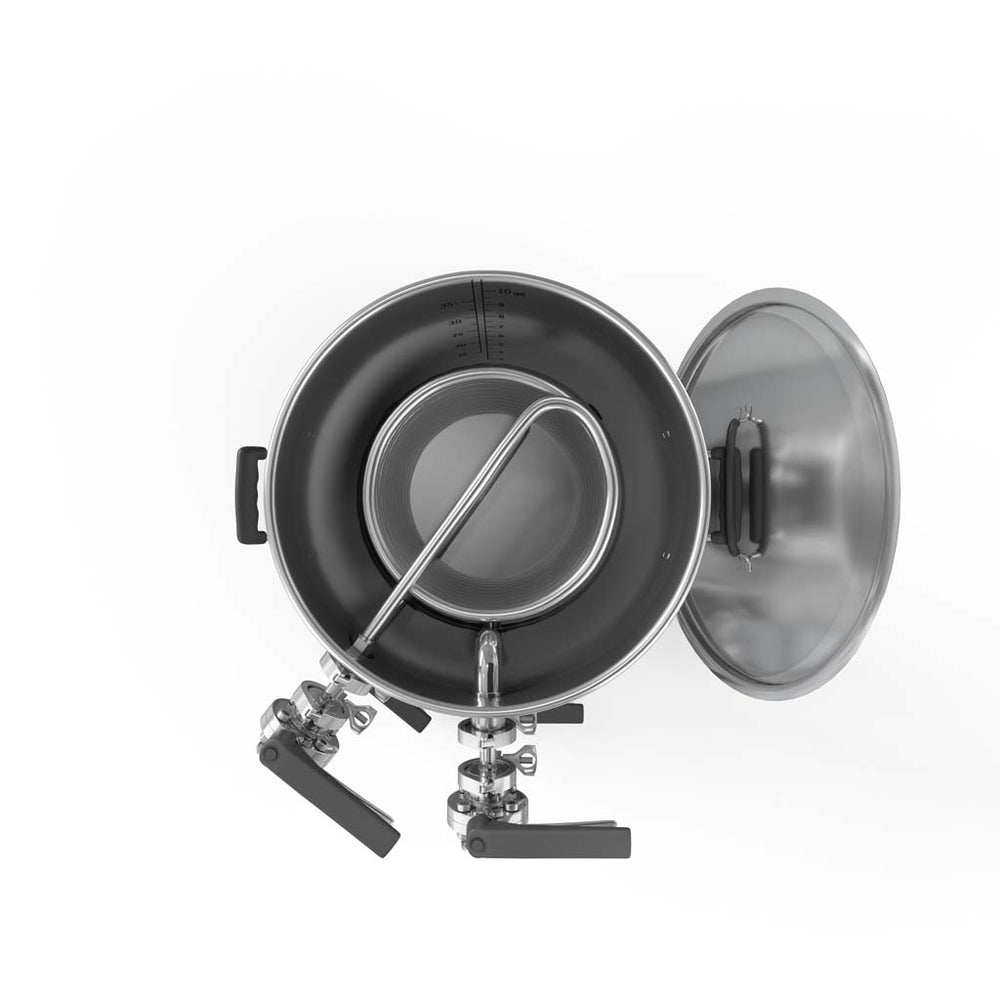 10 Gallon Tri-Clad HLT (HERMS) – 6-Port | Bräu Supply - - Bräu Supply